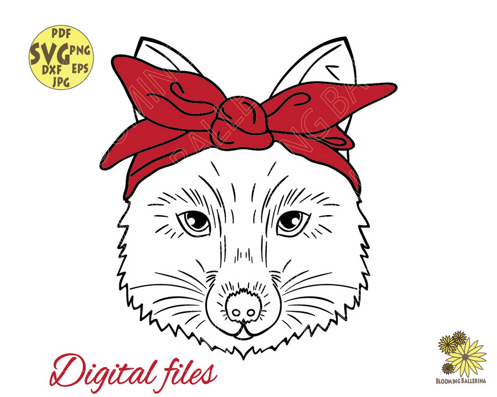 Fox With Red Bandana Svg Fox Svg File Fox Bandana Svg - Etsy