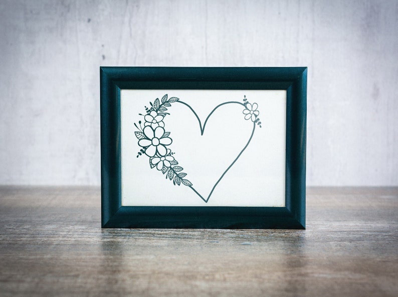 Heart Frame Svg Monogram Frame Svg Valentine Heart Svg - Etsy