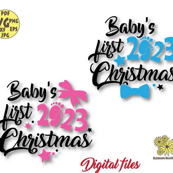 Babys First Christmas Svg - Etsy