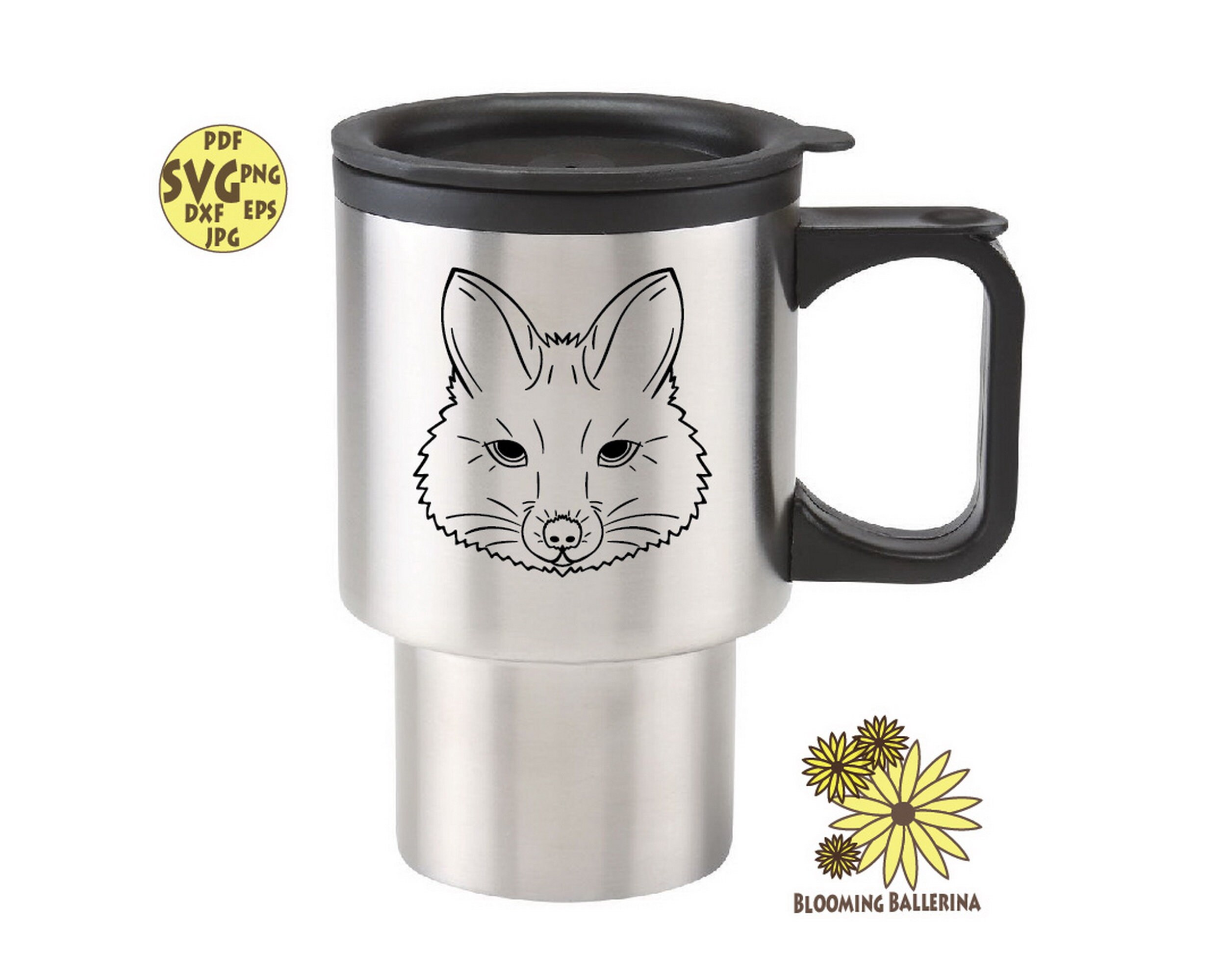 Fox Svg 2 Foxes Svg Flower Fox Svg Woodland Animal Svg - Etsy