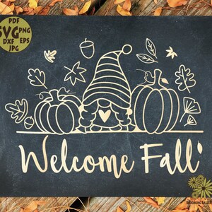 Gnome Svg File, Fall Gnome Svg, Gnome Png, Fall Svg, Fall Png, Fall ...