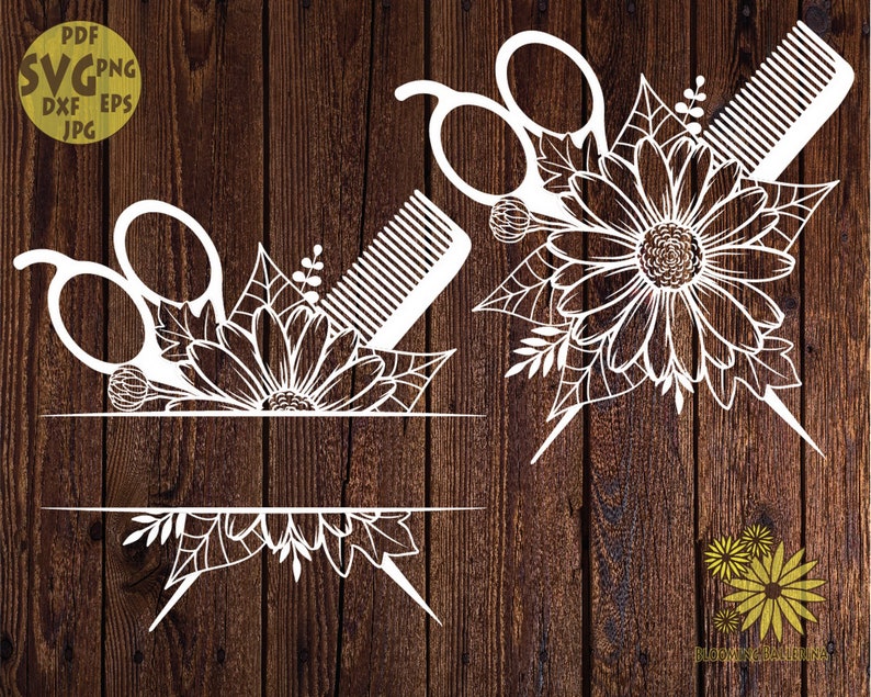 Hair Stylist Svg Haircut Scissor Svg Split Monogram Scissor - Etsy