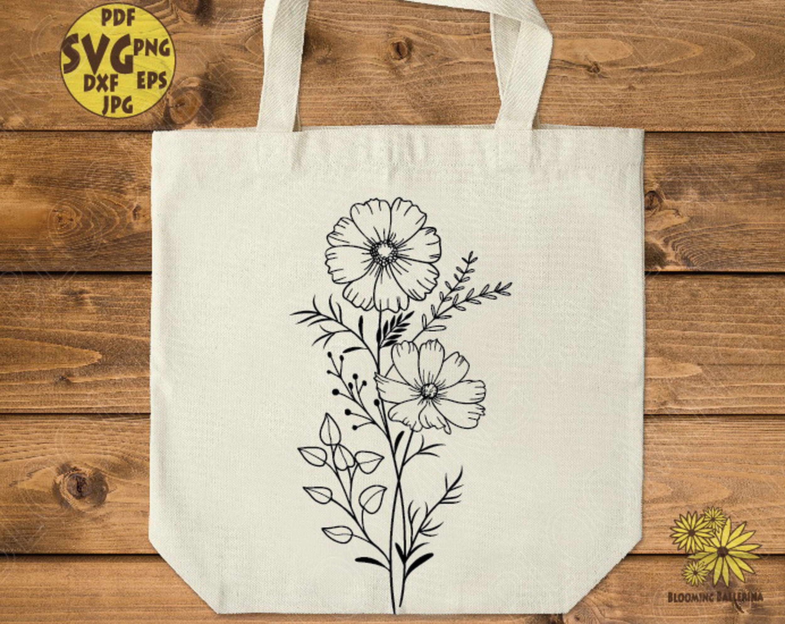 Cosmos Flower Bouquet Svg File, October Birth Flower Svg, Libra Svg ...