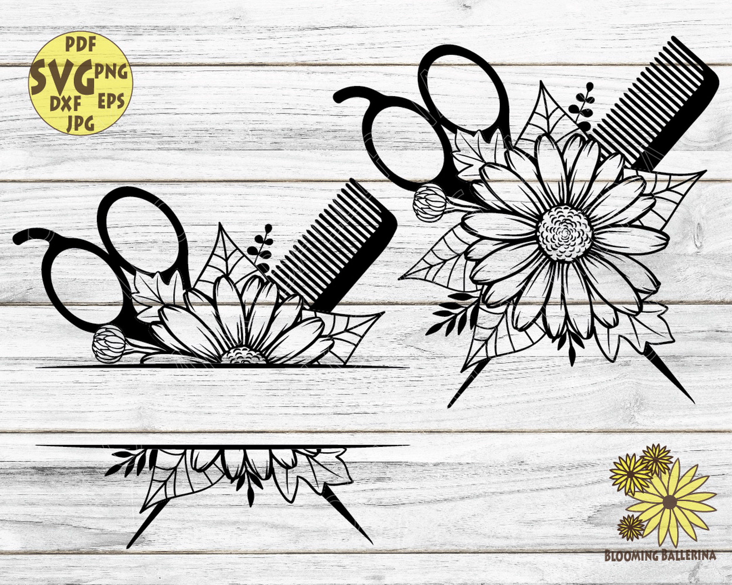 Hair Stylist Svg Haircut Scissor Svg Split Monogram Scissor - Etsy