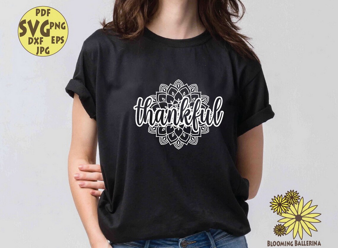 Thankful Svg Give Thanks Svg Mandala Svg Be Thankful Svg - Etsy