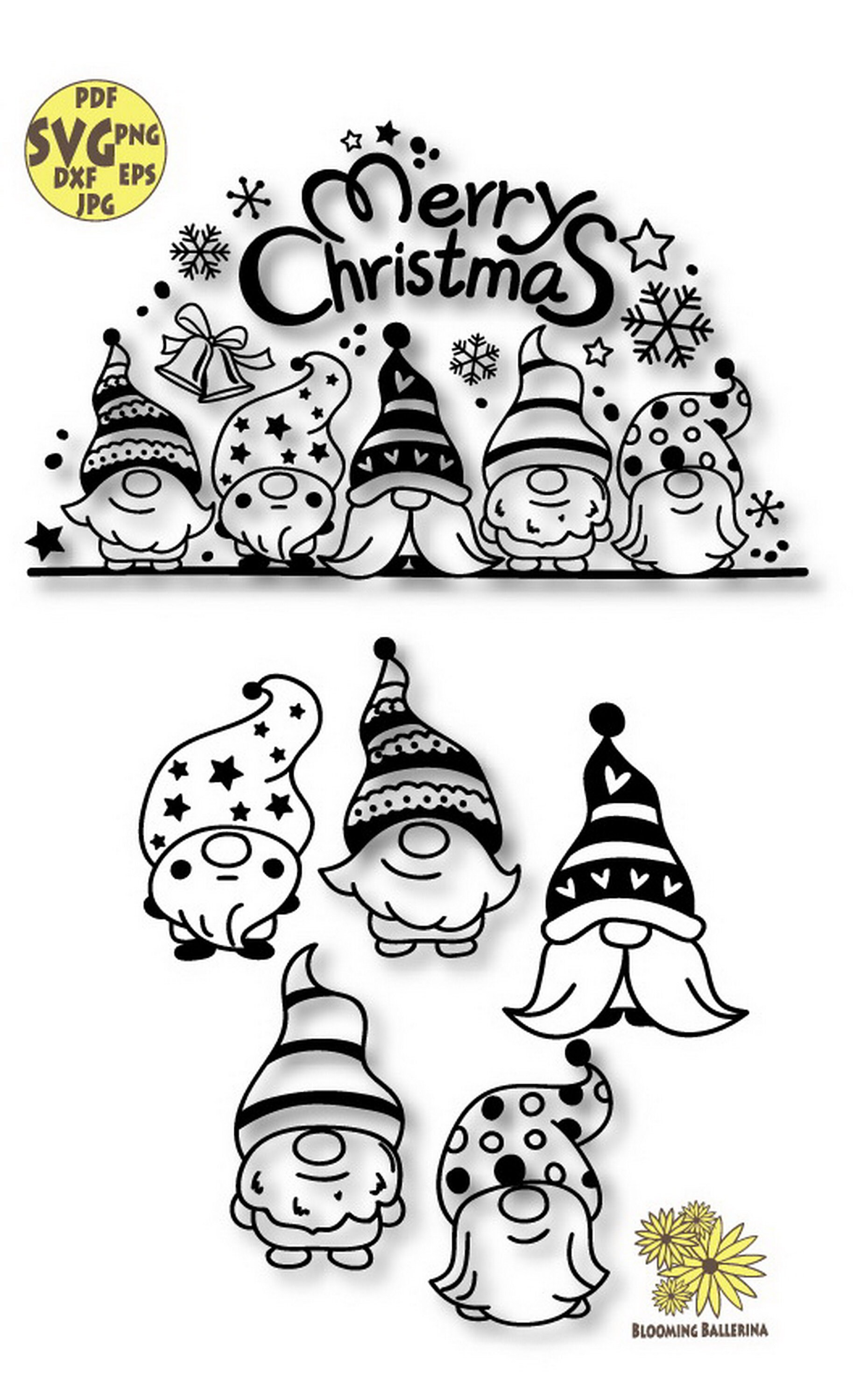 Christmas Gnomes Svg File, Christmas Gnome Svg,merry Christmas Svg ...