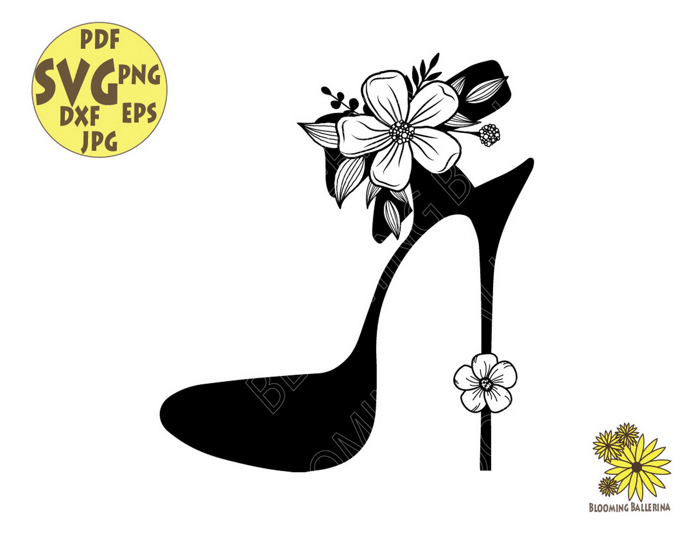 High Heels Svg Floral High Heels Svg Beauty Glamour Svg - Etsy UK