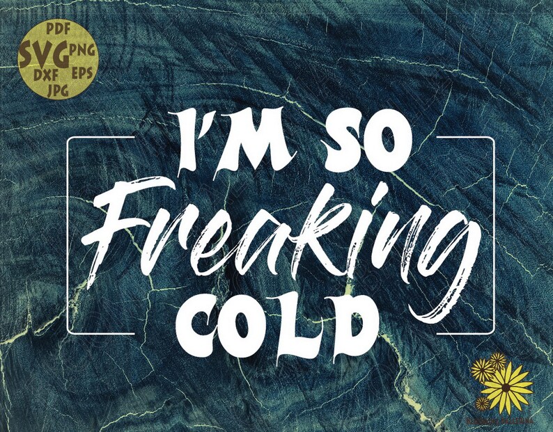 I'm so Freaking Cold Svg I Am Cold Cold Svg Freaking - Etsy