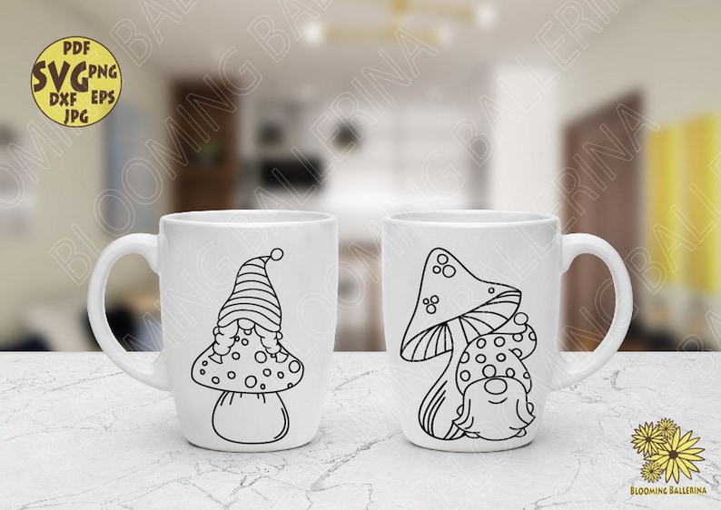 Gnomes Svg Files Gnome SVG File Bundle Floral Gnome Cut - Etsy