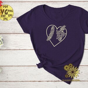 Baseball Heart Svg, Floral Baseball Svg, Baseball Mom Svg, Softball ...