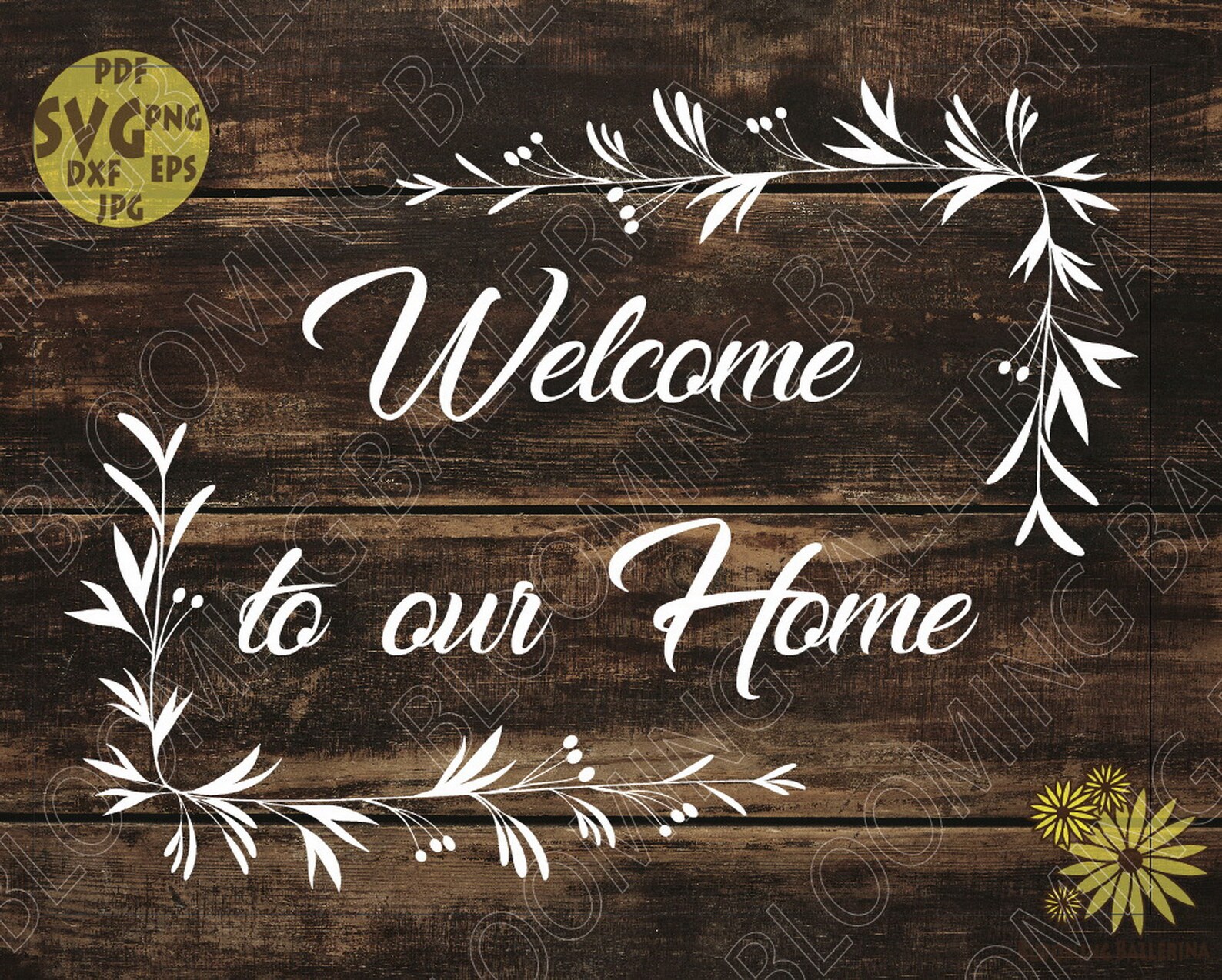 Botanical Frames Svg Wreath Svg Dividers Svg Header and - Etsy