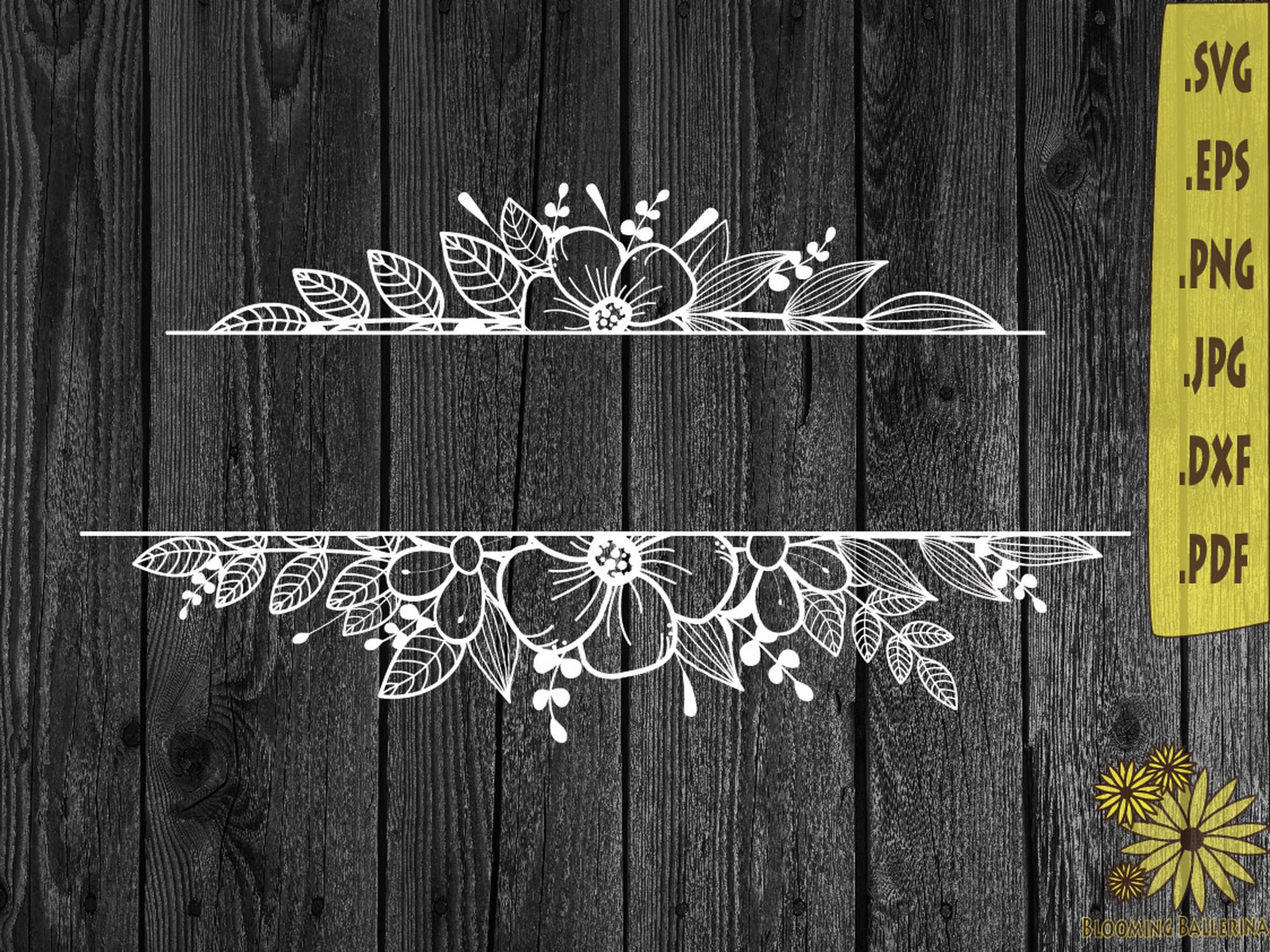 Dividers Svg Wreath SVG File Floral Svg Botanical Svg - Etsy