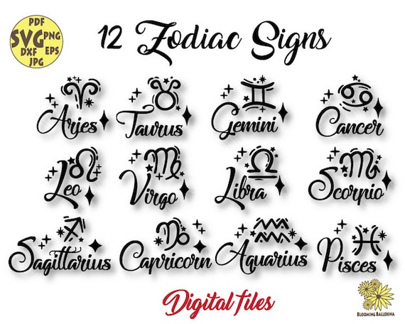 Hand drawn zodiac symbols 60 photos - Astrologytoyou.com