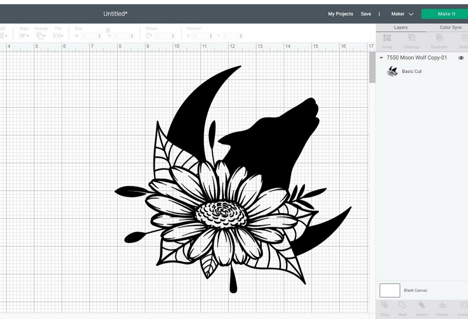 Moon Svg Wolf Svg Flower Wolf Svg Floral Wolves Svg Floral - Etsy