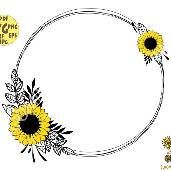 Sunflower Circle - Etsy