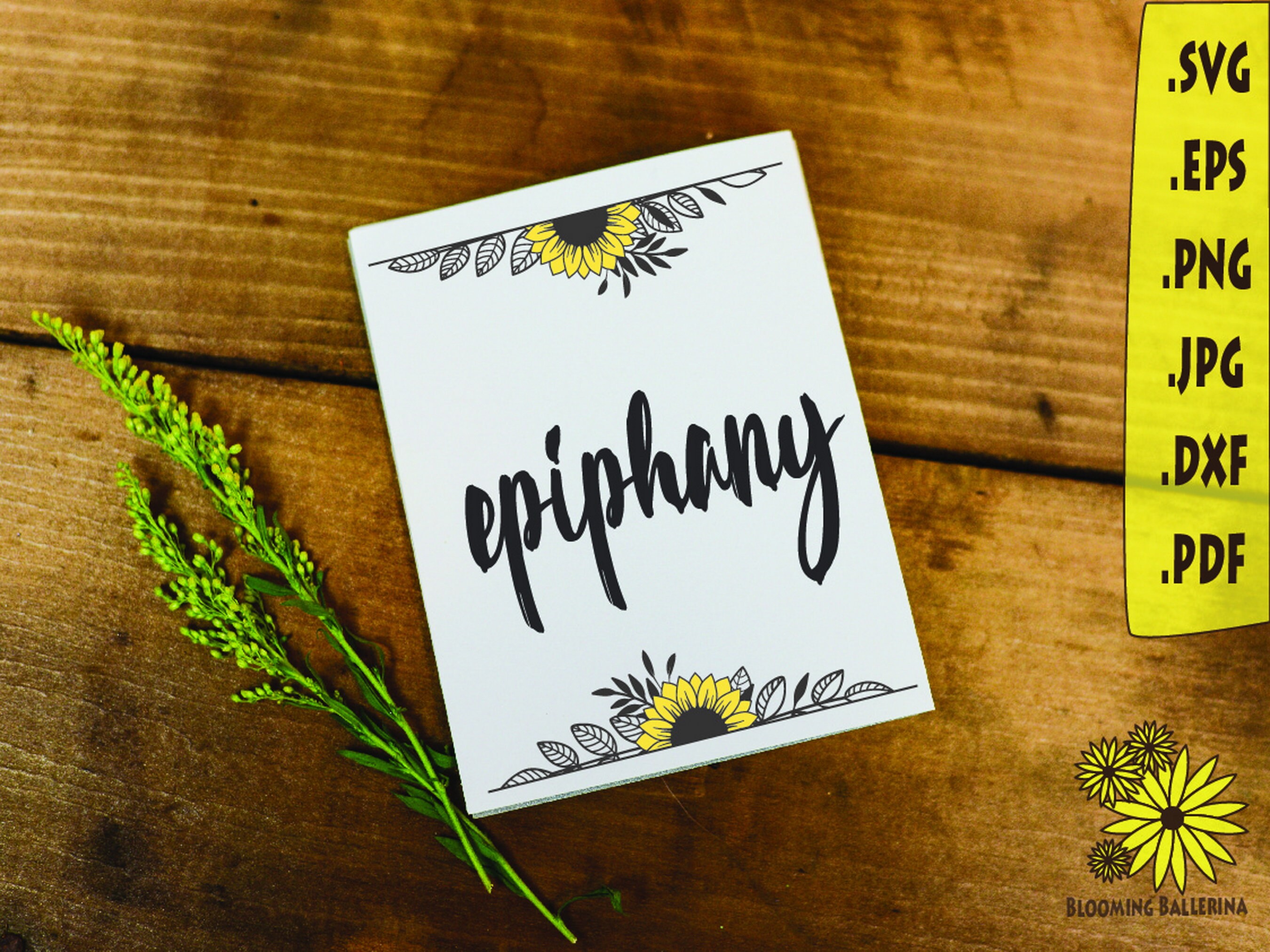 Sunflower Svg Dividers Svg Flower Monogram Frame Floral - Etsy