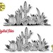 Cactus Scene Svg Bundle Cactus Svg Cactus Flower Svg - Etsy