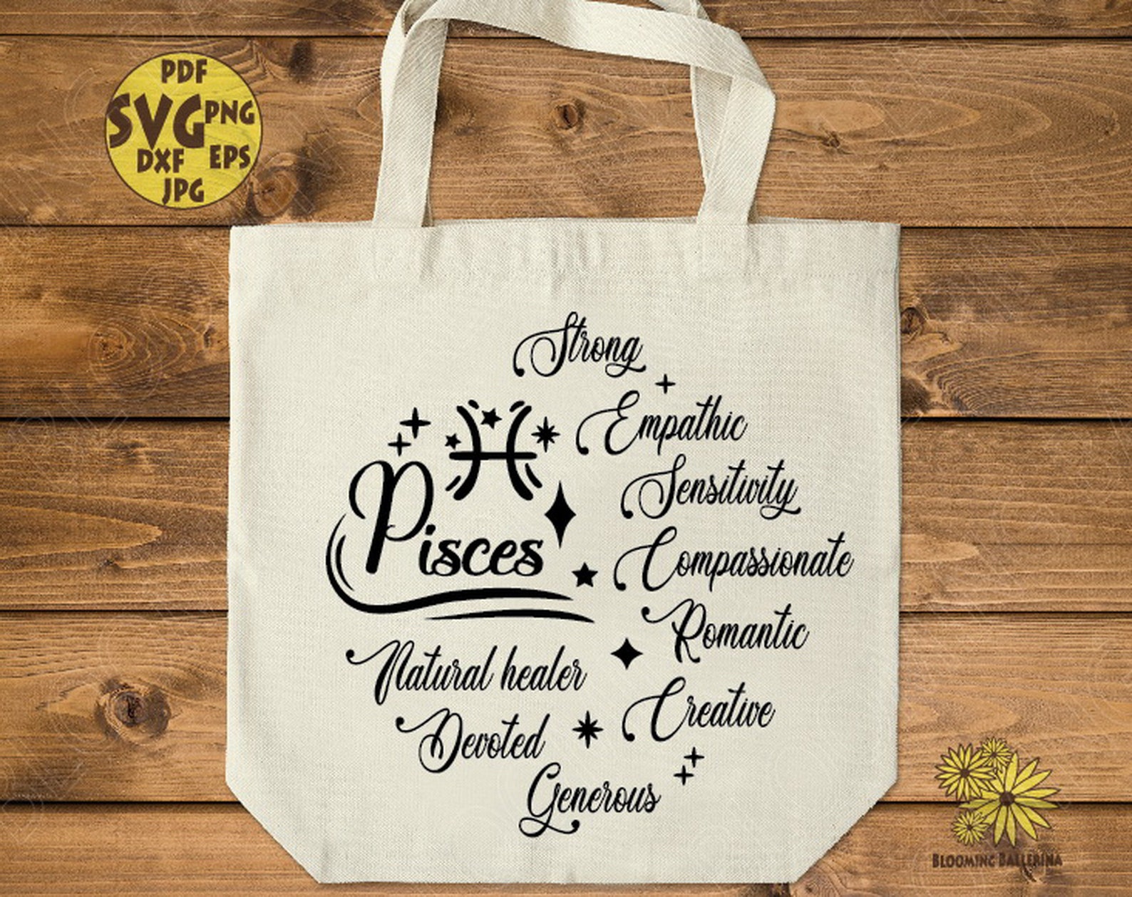 Pisces Svg File, Pisces Positive and Negative Personality Traits Svg ...