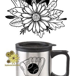 Baseball Svg, Floral Baseball Svg, Baseball Mom Svg, Baseball Cut File ...