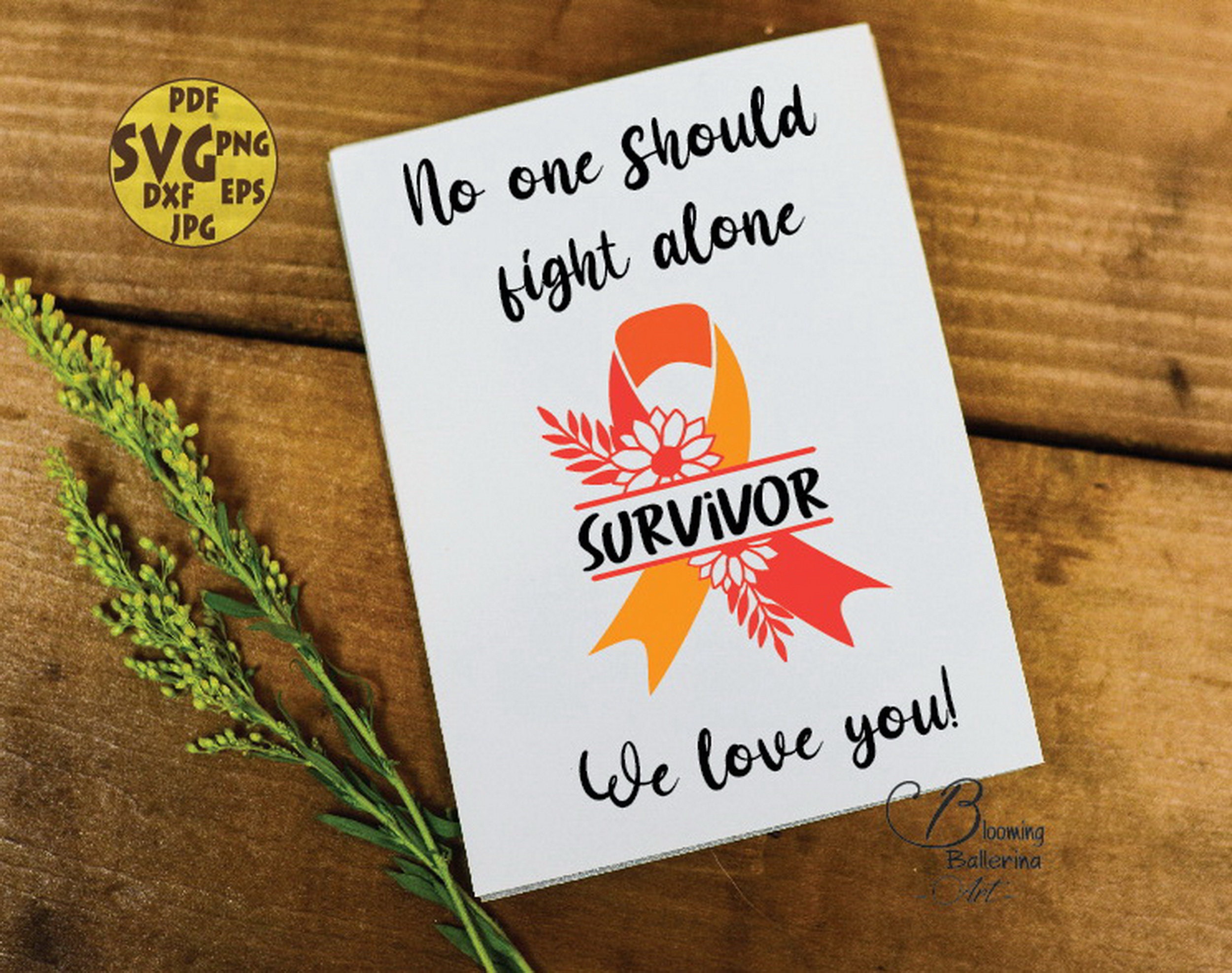 Floral Leukemia Svg, Monogram Ribbon Svg, Flower Leukemia Awareness Svg ...