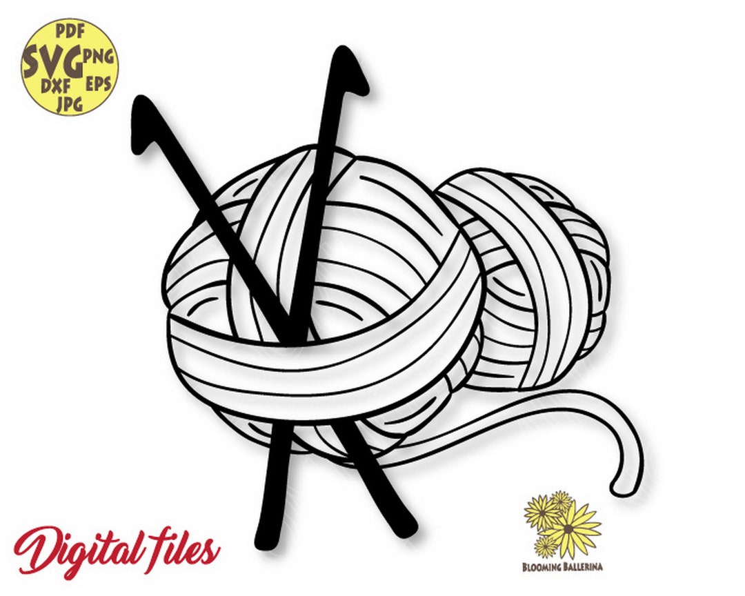 Crochet Yarn Svg, Crochet Hooks Svg, Crochet Yarns Png, Crochet Hook ...