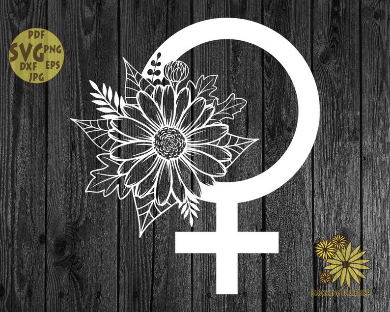 Female Symbol Svg Female Svg Beauty Svg Floral Svg Peace - Etsy