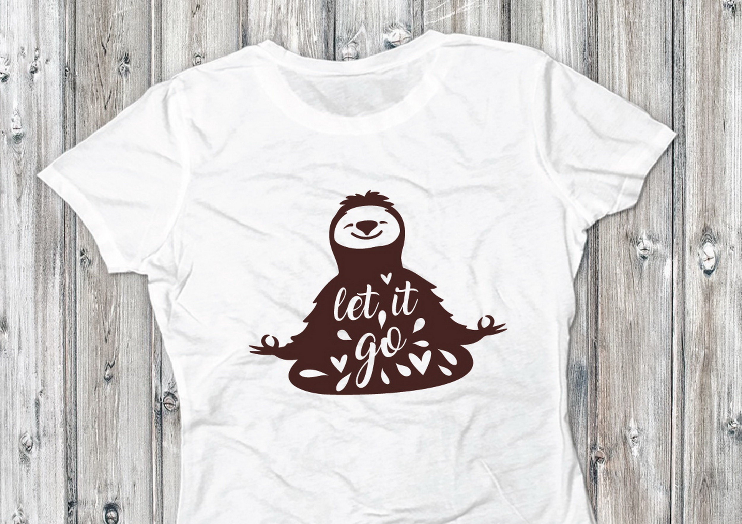 Sloth Svg Meditation Svg Spiritual Svg Let is Go Svg Sloth | Etsy