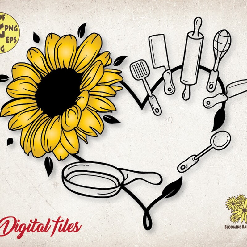 Sunflower Kitchen Decor - Etsy