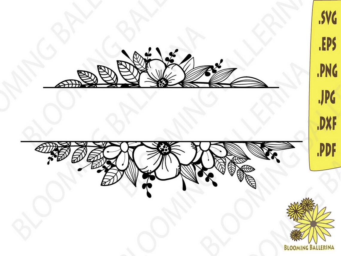 Dividers Svg Wreath SVG File Floral Svg Botanical Svg - Etsy