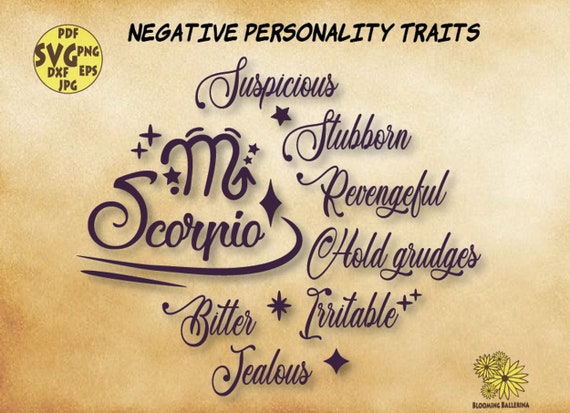Scorpio Negative Traits