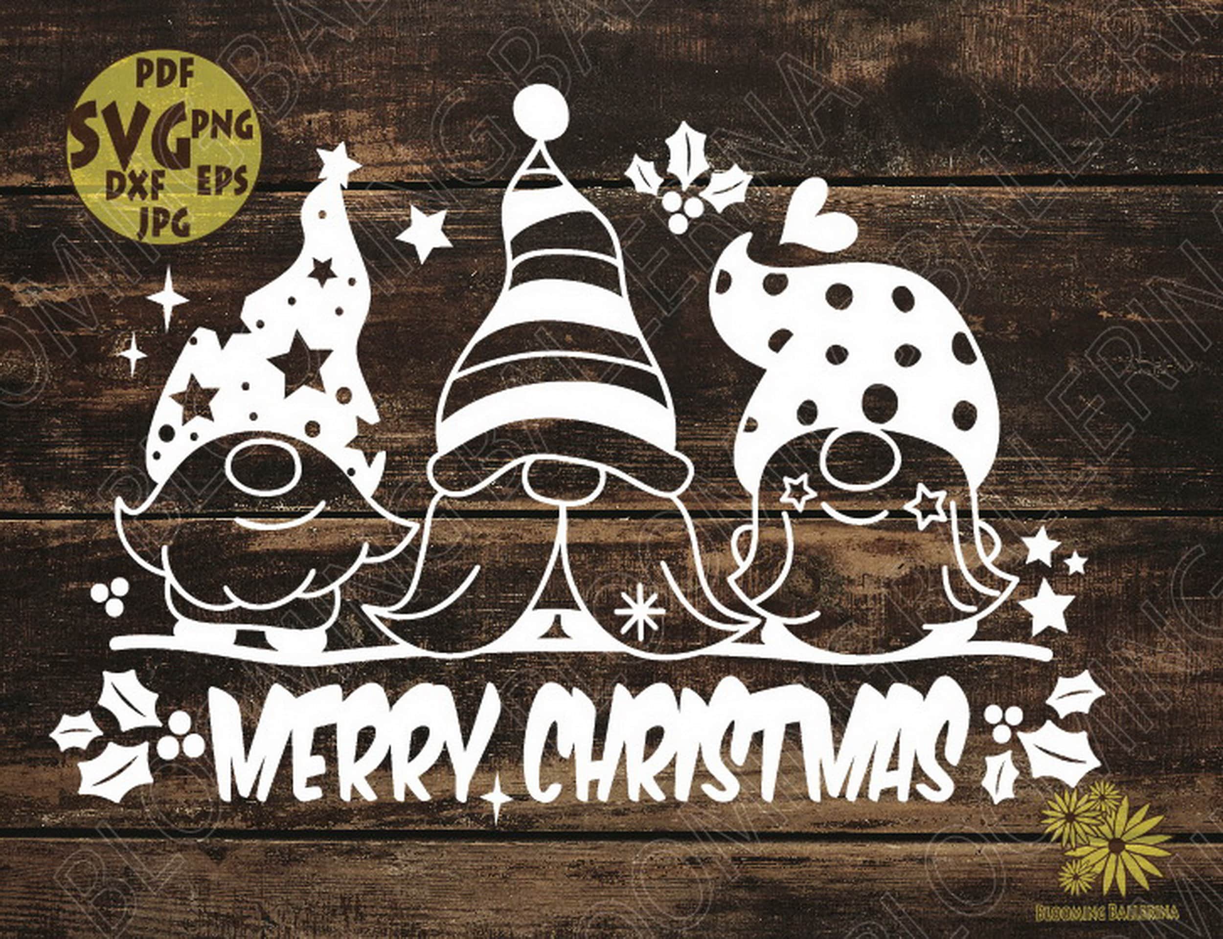 Christmas Gnomes Svg Merry Christmas Svg Winter Gnome Clip - Etsy