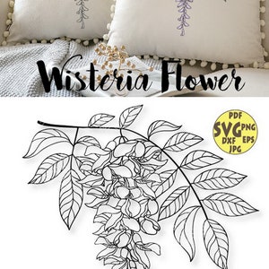 Wisteria Svg, Wisteria Flower Svg, Wisteria Png, Wisteria Clipart ...