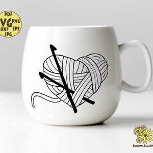 Crochet Yarn Svg, Crochet Hooks Svg, Crochet Yarns Png, Heart Svg ...
