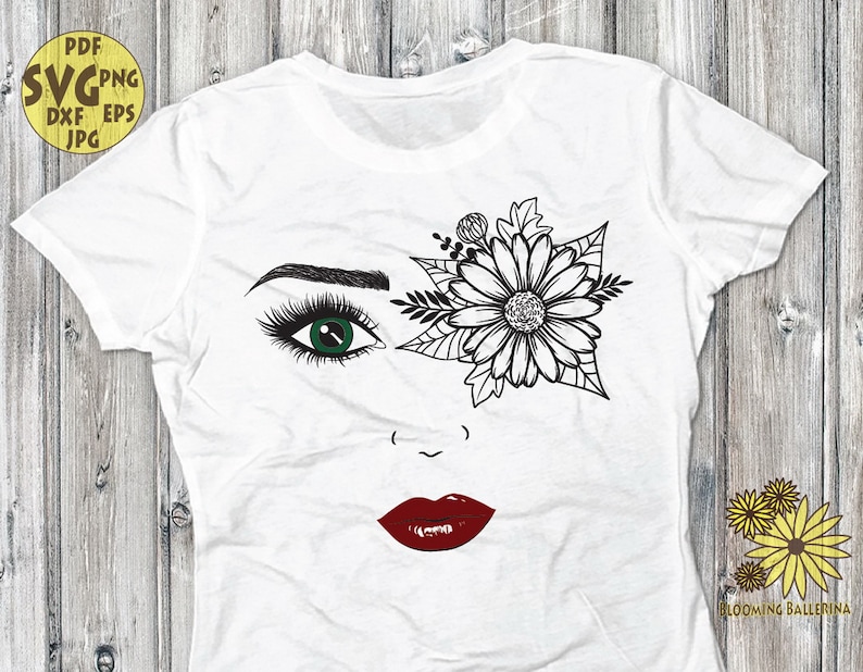 Floral Eye Svg Floral Svg Eye Svg Lips Svg Lip Face - Etsy