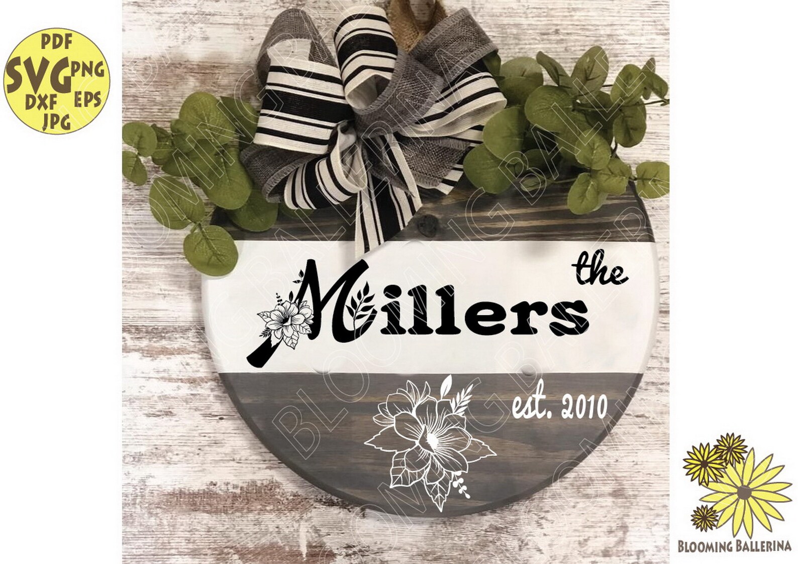 Floral A to Z Alphabet With Magnolias and Leaves Svg File, Flower 0 to ...