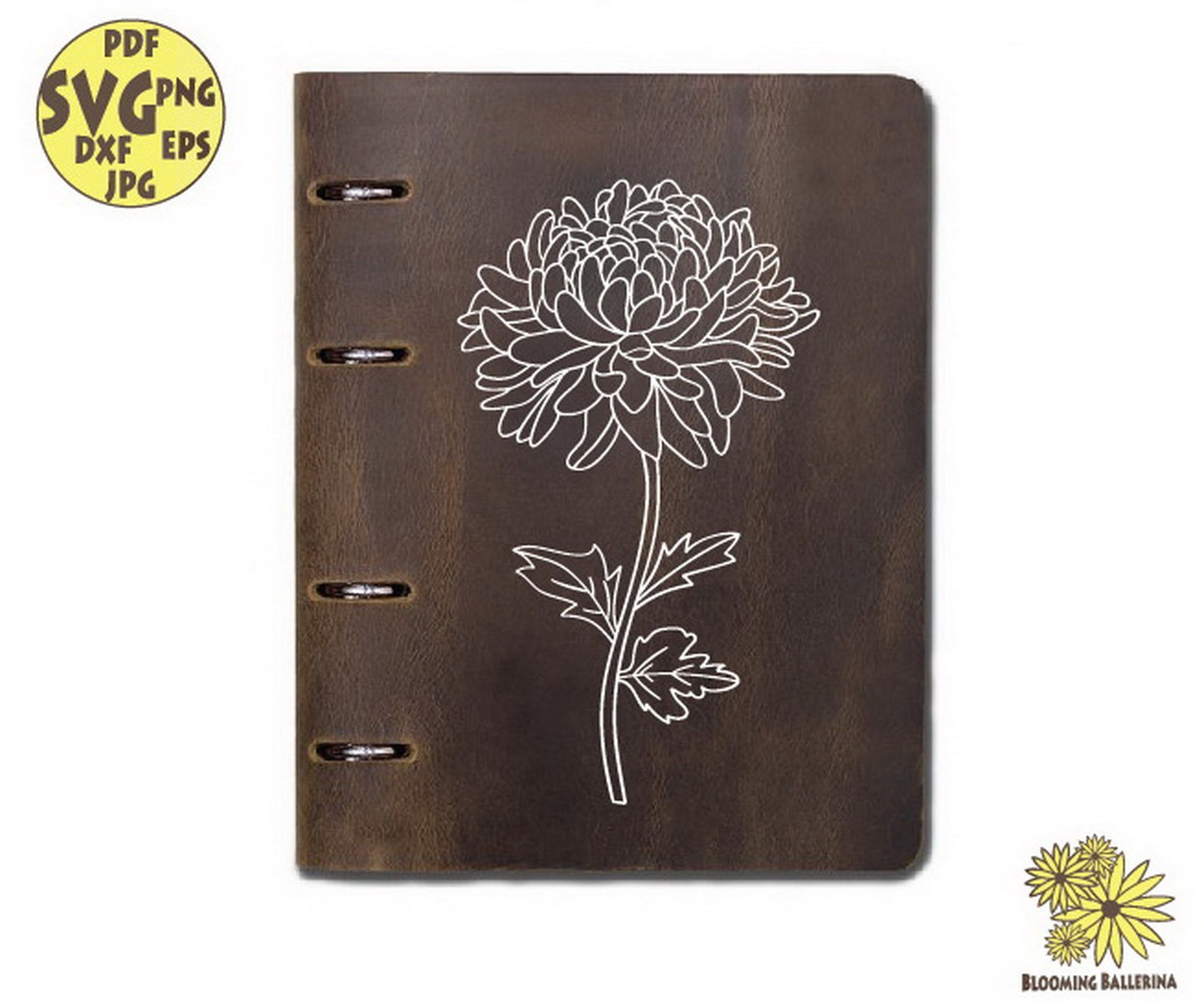 Chrysanthemum Flower Svg File November Birth Flower Svg - Etsy