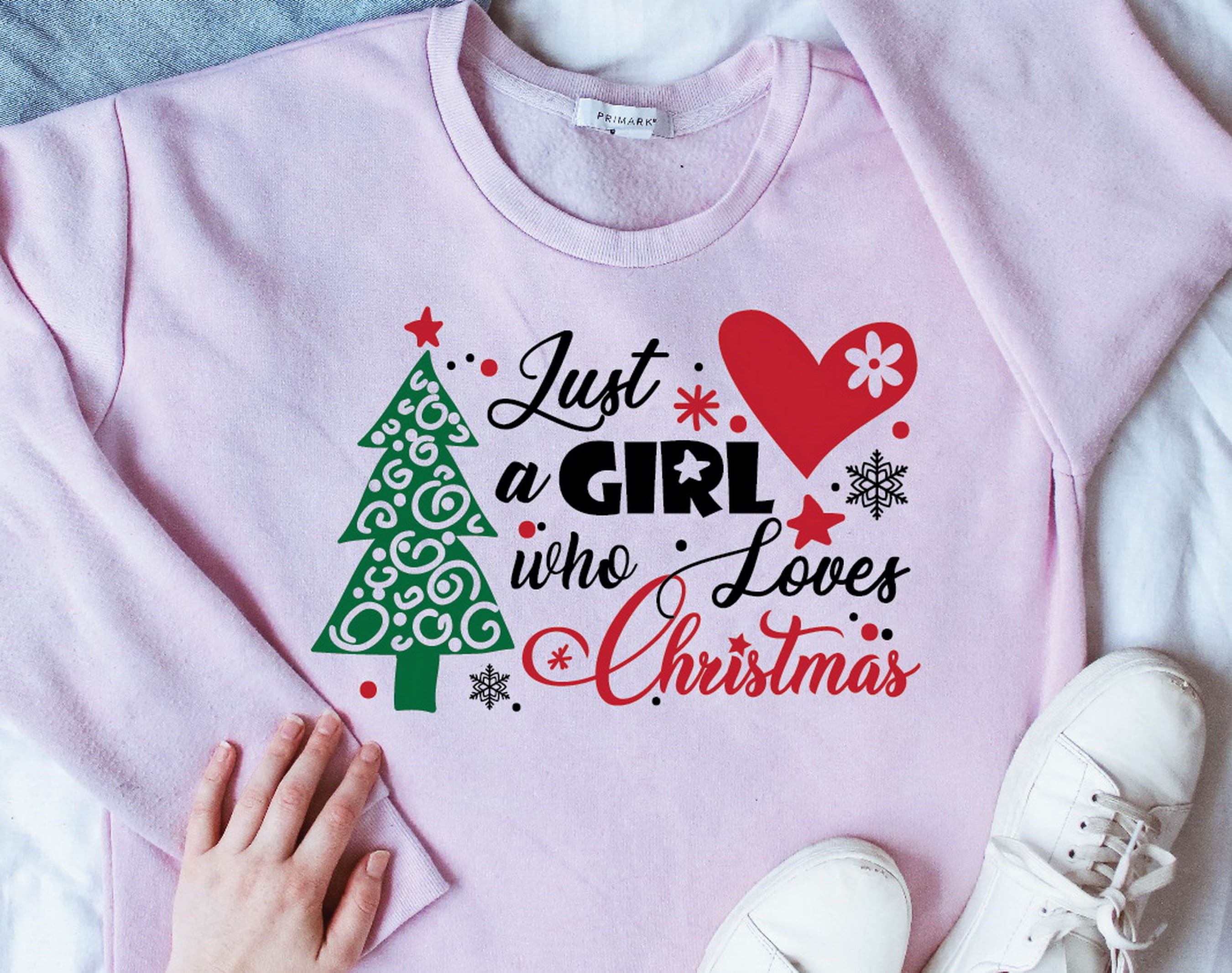 Just A Girl Who Loves Christmas SVG, Christmas Tree Svg ,christmas Svg ...