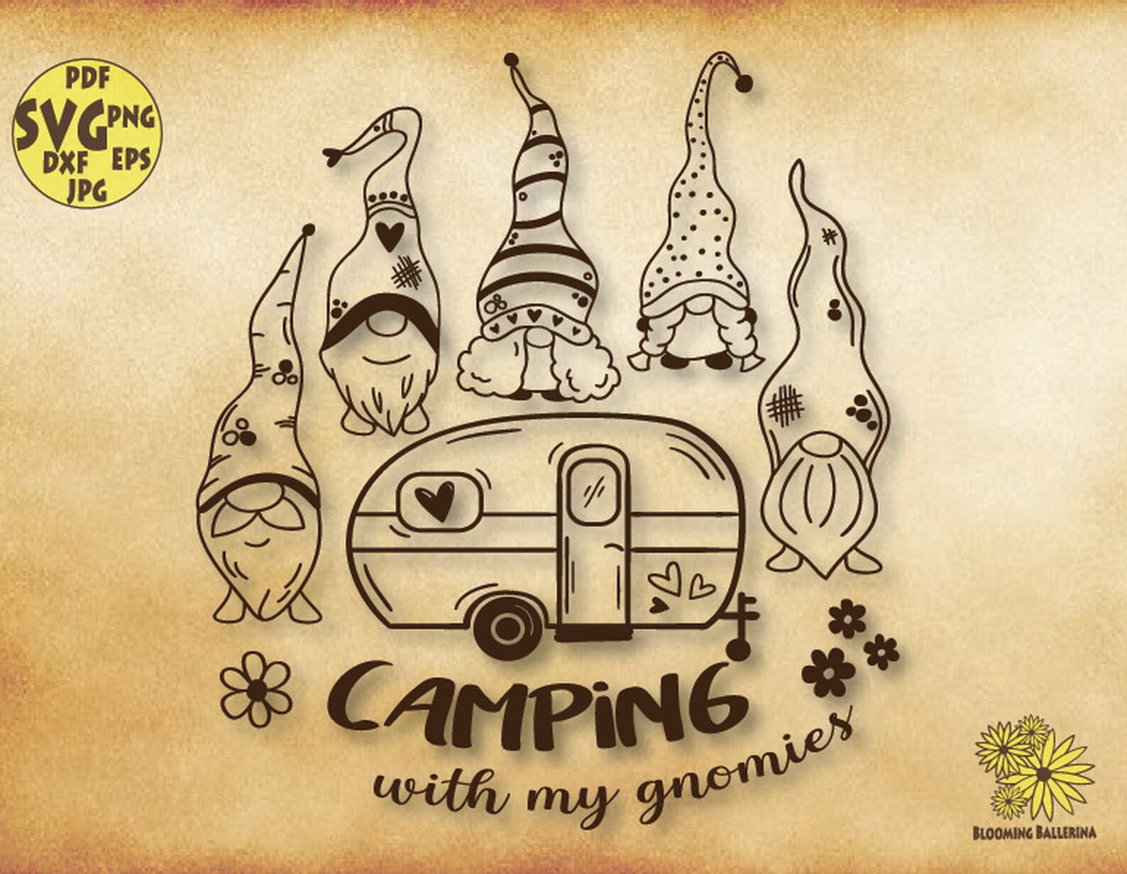 Camping With My Gnomies Svg File Camper Svg File Gnomes Svg - Etsy