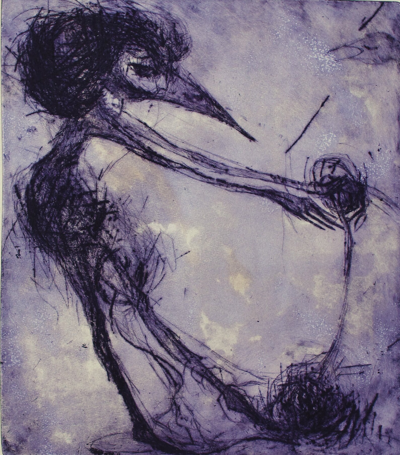 Macabre Fine Art Original Etching Print Drypoint Gravure - Etsy