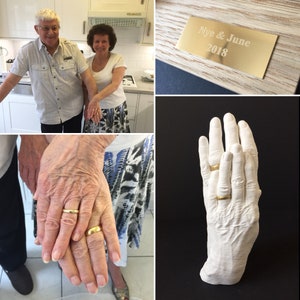 Couples Hand Casting Kit - Personalised DIY Keepsake Christmas ...