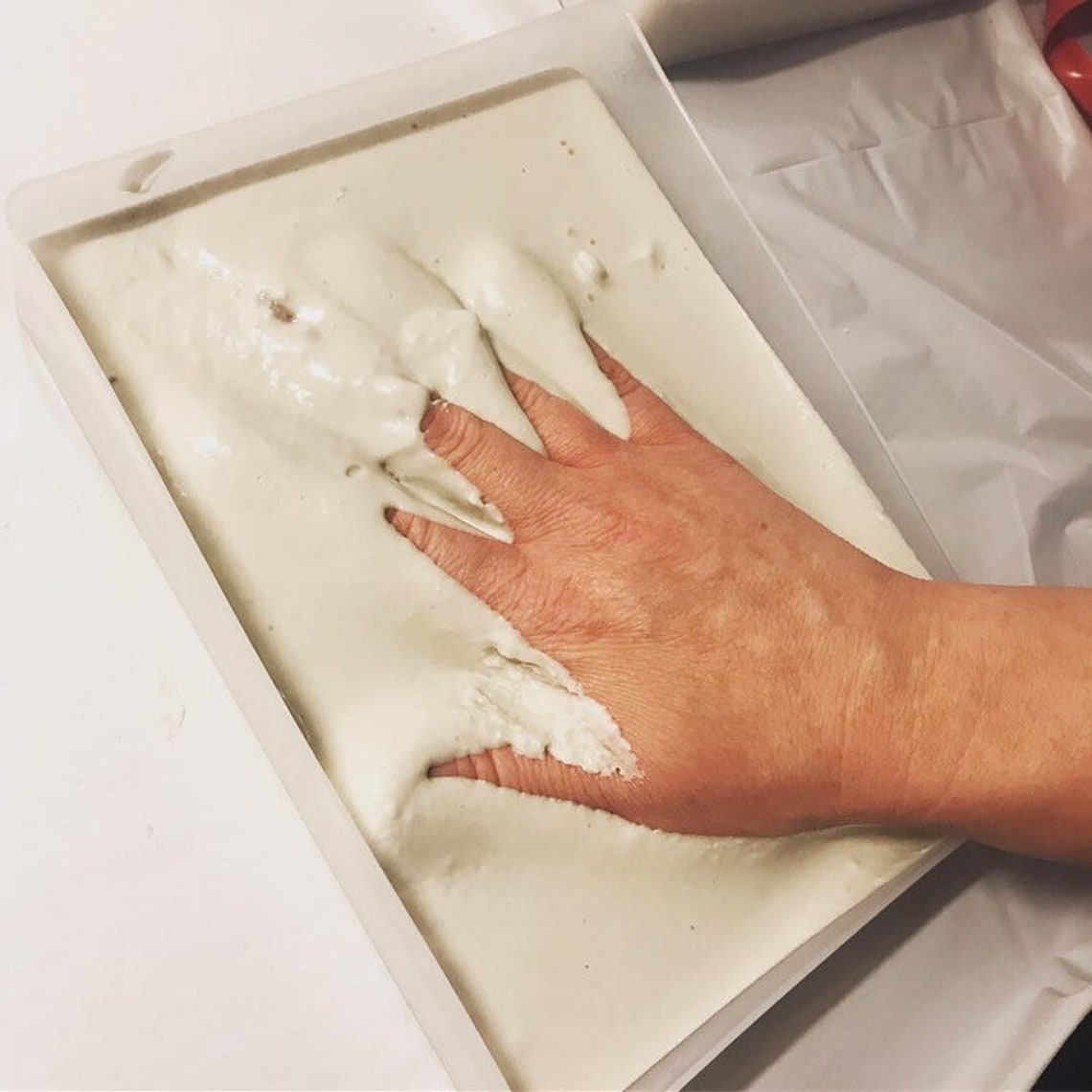 Family Hand Casting Kit and Frame Display Personalised DIY Keepsake ...