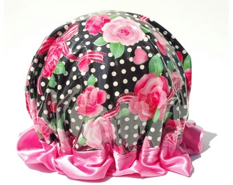 Floral Shower Cap - Etsy