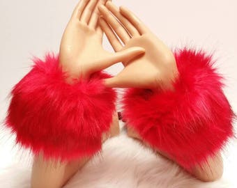 Fur arm warmers | Etsy