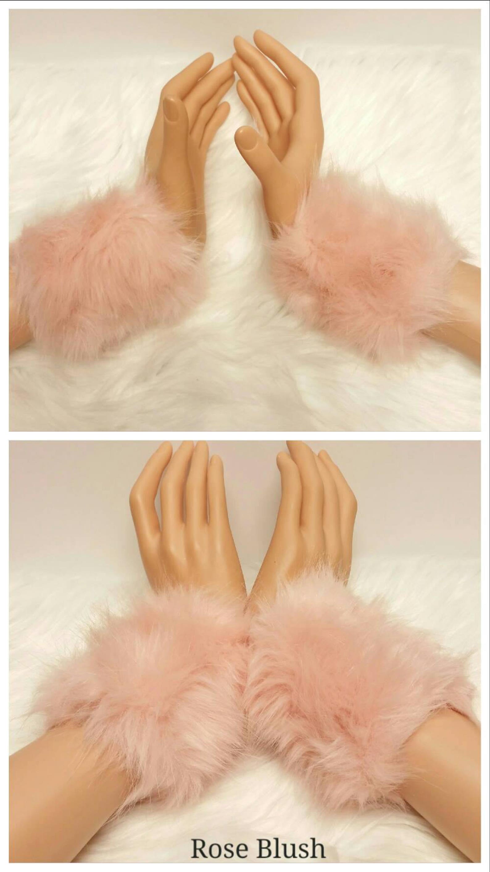 Faux Fur Arm Warmers: Frosty Forest Green, Grisly Brown, Glossy Brown ...