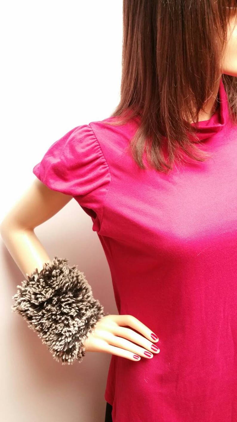 Faux Fur Arm Warmers: Foxy Red Frosted Tip Alpaca Variety - Etsy