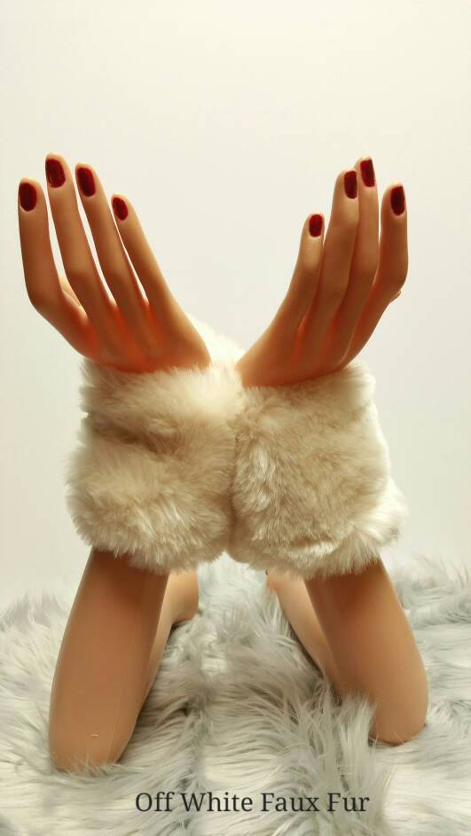 Faux Fur Arm Warmers: Fluffy Luscious Pink Tip Arm Warmers - Etsy