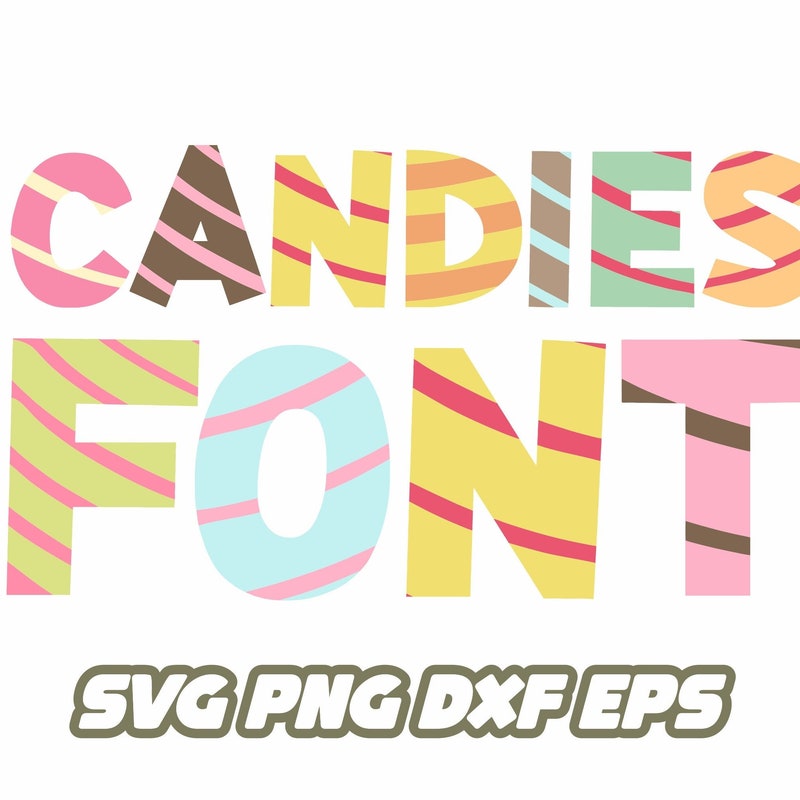 Candy Font - Etsy