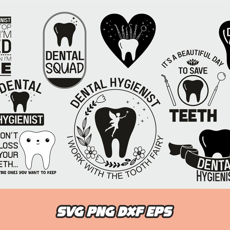 Dental Hygienist Svg - Etsy