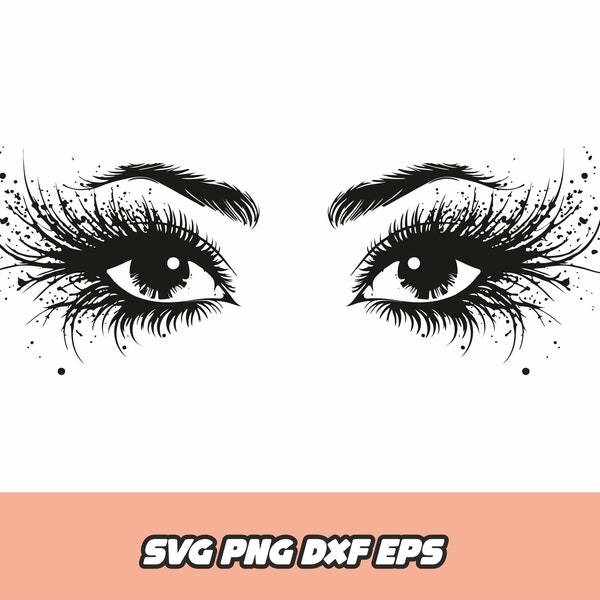 Eyelashes Svg - Etsy