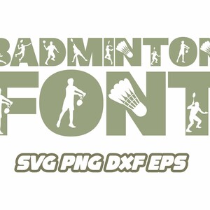 Badminton Svg, Badminton Font, Badminton Player Gift, Shuttlecock Svg ...